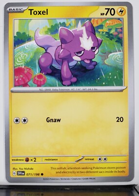 Toxel 071/198 - NM / M - Scarlet Violet Pokemon Card - Yuu Nishida Art ...