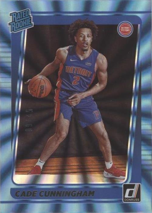 2021-22 Panini Donruss - Rated Rookie Cade Cunningham #211 Holo Light ...