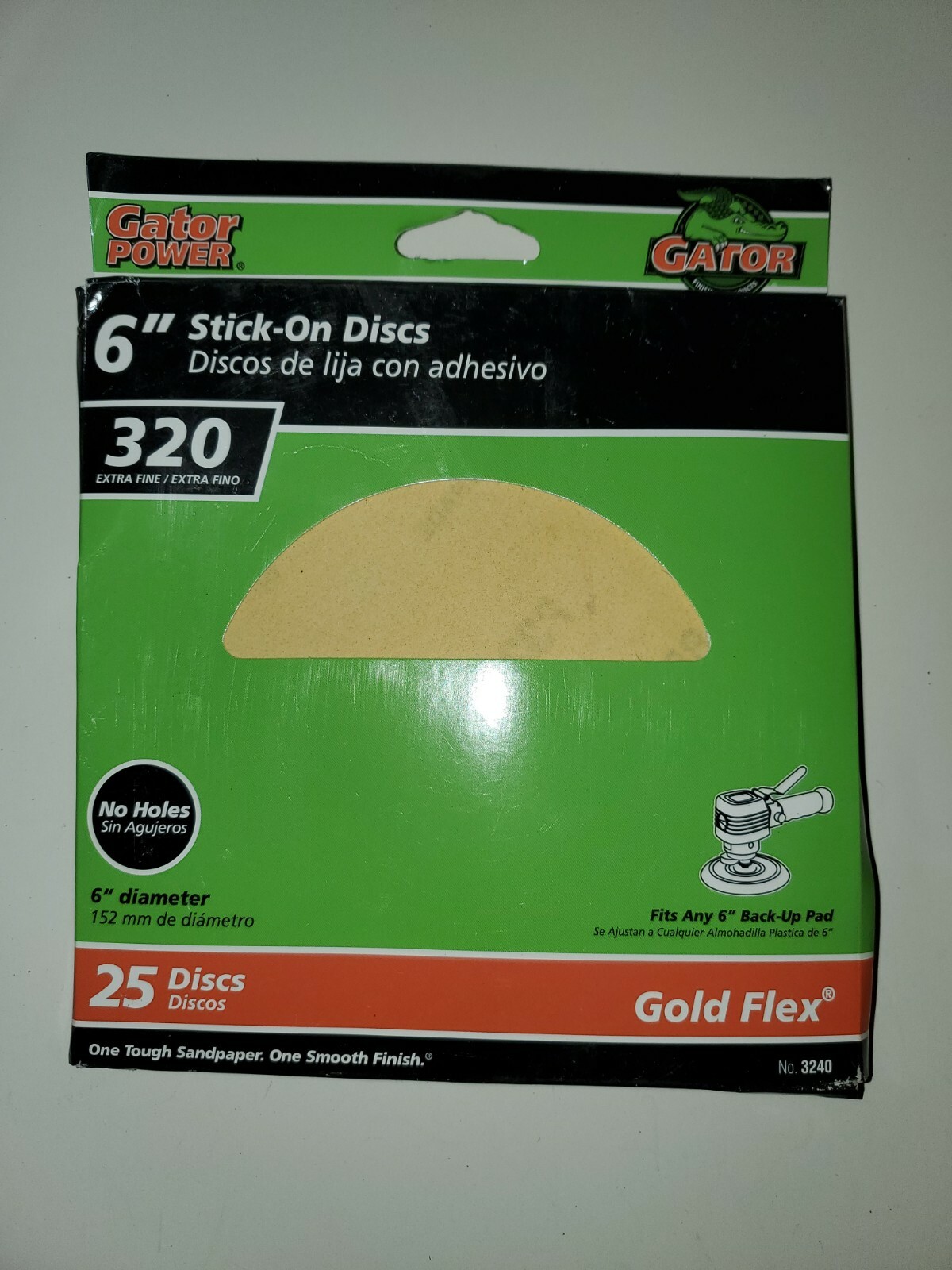 Gator Red Resin 3245 Stick-on Sanding Disc 6 in 80 Grit for sale online ...