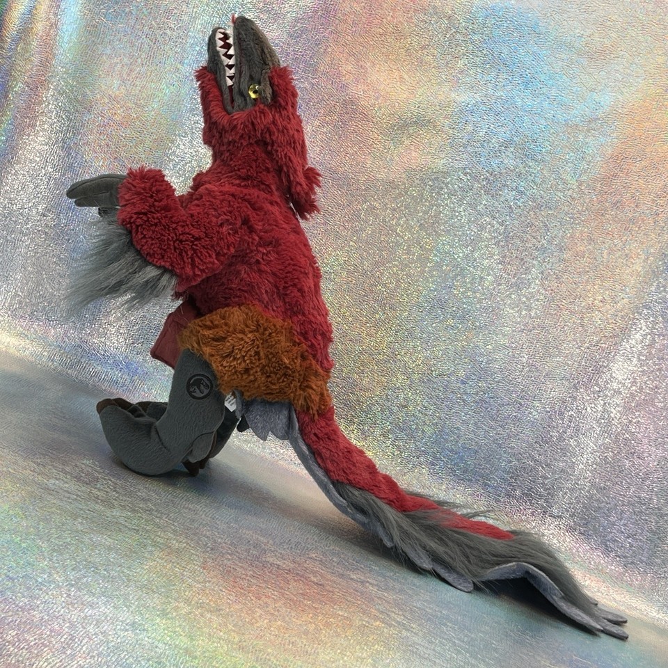 Universal Studios Jurassic World Pyroraptor Interactive Plush Dinosaur ...