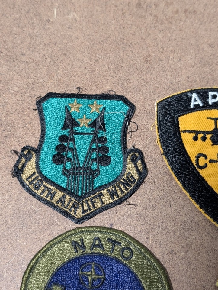 Lot 10 Vintage & Modern USAF Patch Patches Air Force TFW NATO Airplanes ...