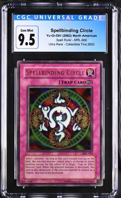 CGC Graded 9.5 Spellbinding Circle MRL-006 Spell Ruler Ultra Rare Yu-Gi ...
