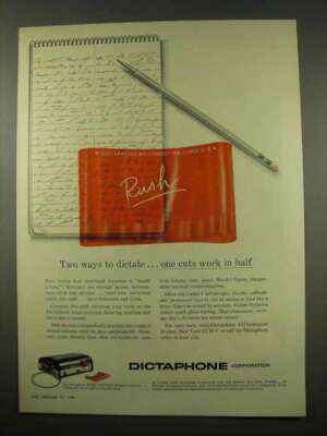 1956 Dictaphone Time-Master Dictating Machine Ad - Two Ways | eBay