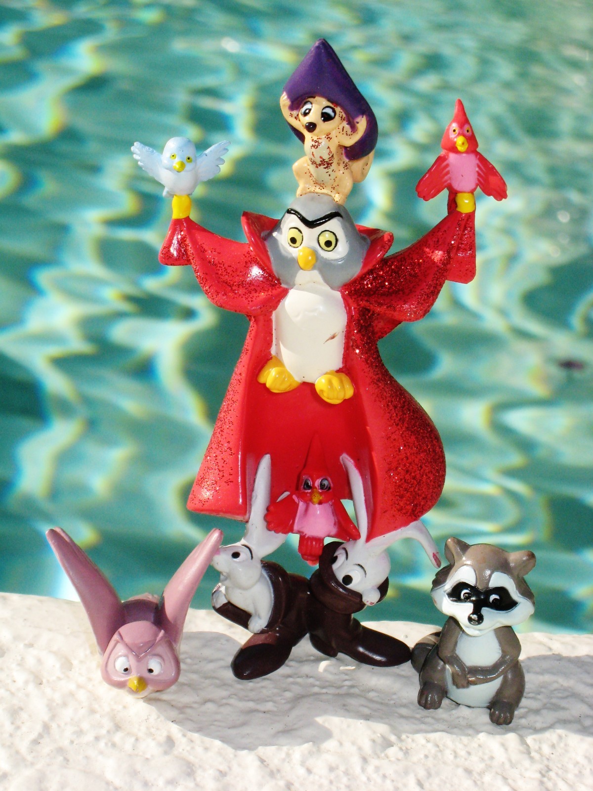 Disney Sleeping Beauty Owl as Prince Phillip Animals PVC Figure Cake ...