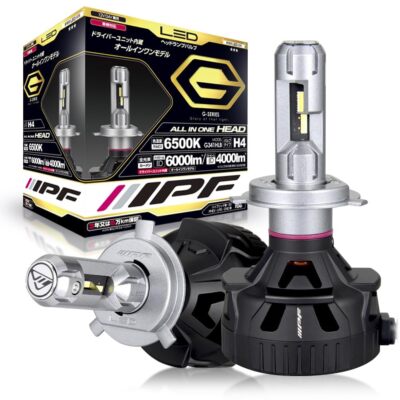 IPF Headlight LED Cars H4 Hi Lo Switching 6000lm 4000lm 6500K White ...