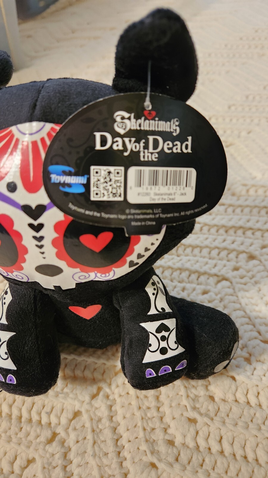 Toynami Skelanimals Day of The Dead Jack Rabbit 6" Plush RARE Skeleton ...