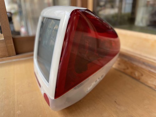 iMac G3 DV 2000 model Ruby Red Powered on and working Apple PC Japan JP ...