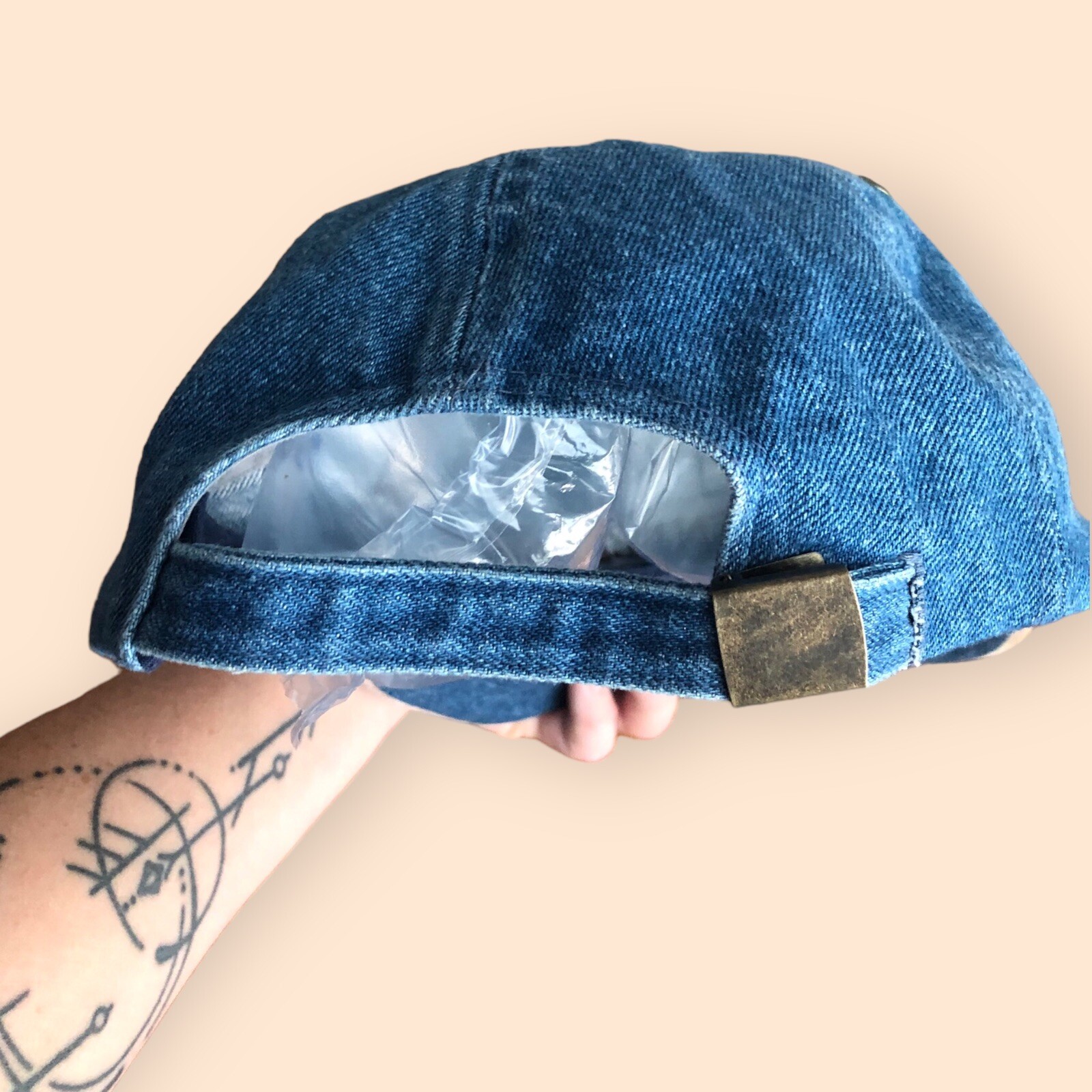 Vintage Cobra Caps Denim Leather MC Camp Pendleton Ba… - Gem
