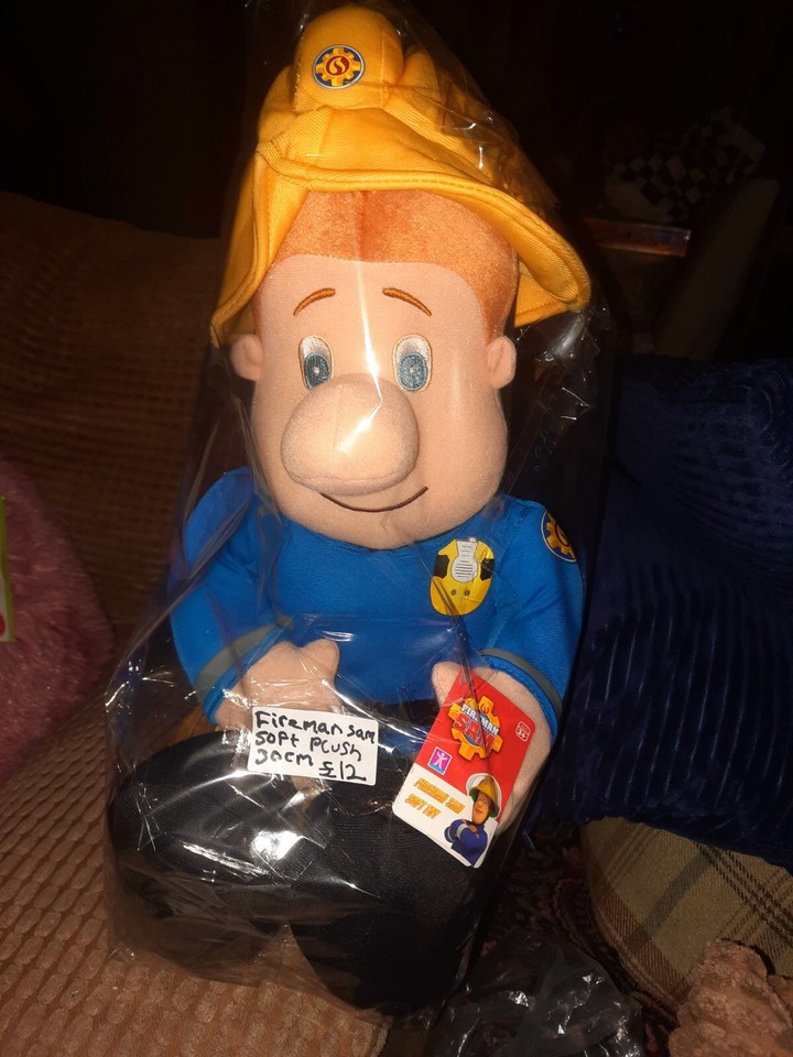 Fireman Sam - Sam 30cm Plush Kids Soft Toy CBeebies | eBay