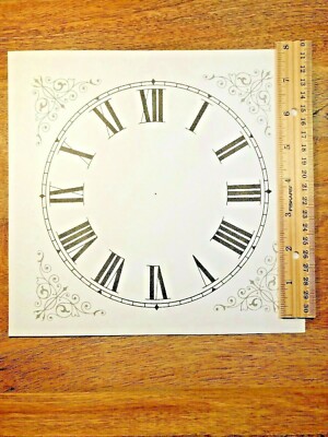 7 3/8" Square Paper Clock Dial (Lot 203) | eBay