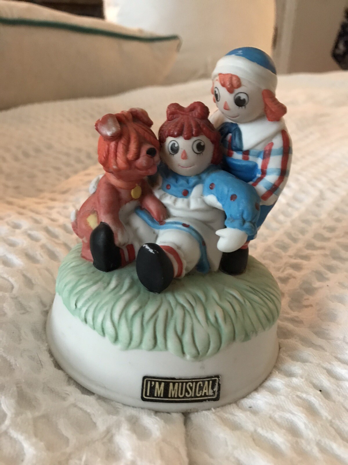 Raggedy Ann & Andy & Arthur Flambro Musical Box Figurine | eBay