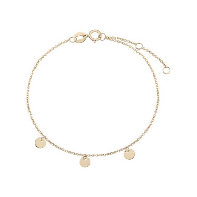 Xenox XG9K7008G Armband Damen Fine Runde Plättchen Gelbgold 375/- °Neu ...