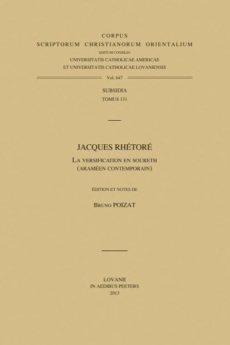 Corpus Scriptorum Christianorum Orientalium Ser.: La Versification en ...