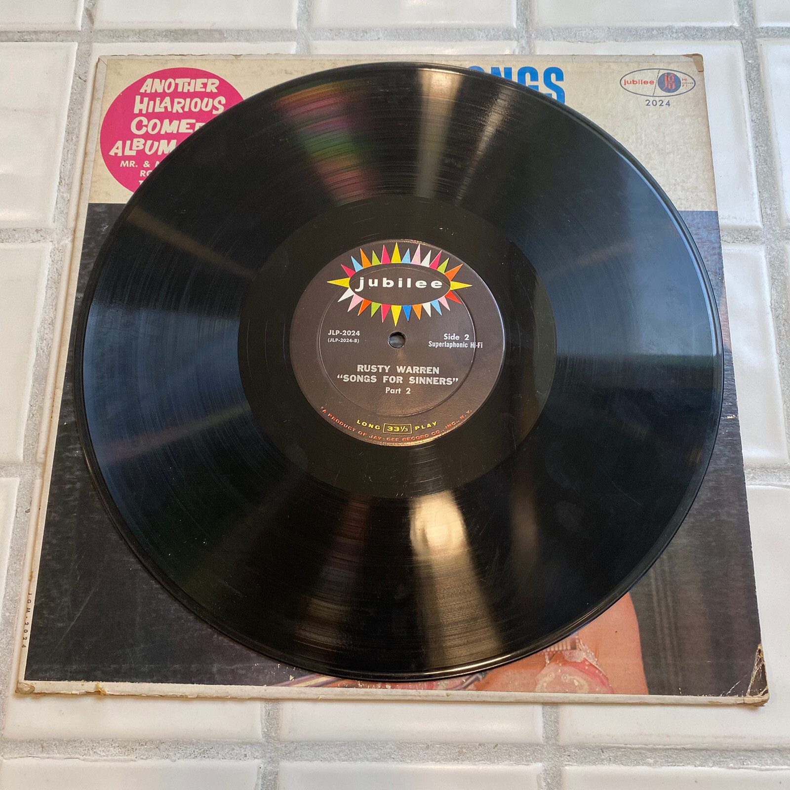 Rusty Warren Songs For Sinners LP Jubilee Records 1959 JLP-2024 VG/ VG ...