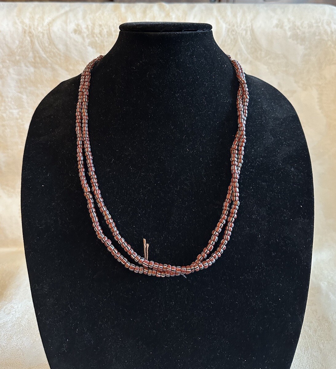 2 Strands Vintage Antique African Trade Beads Necklac… - Gem