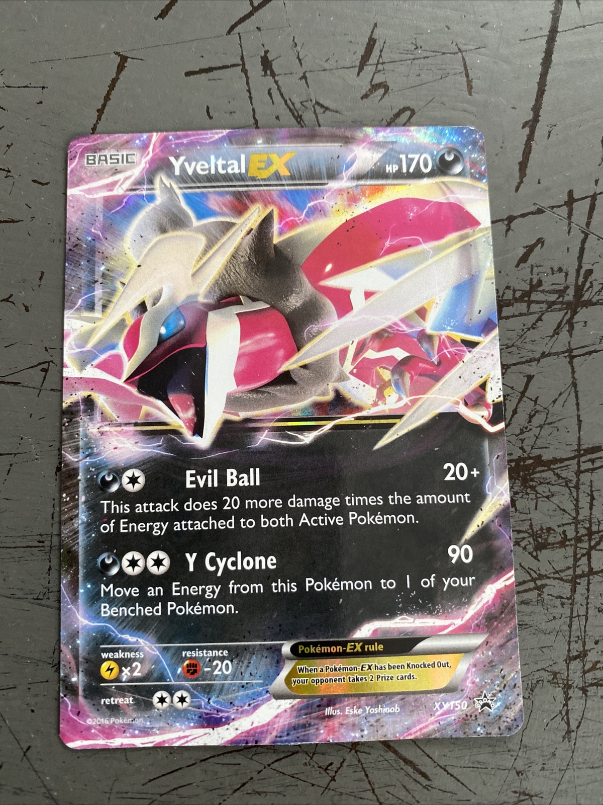 Pokemon Shiny Yveltal Card