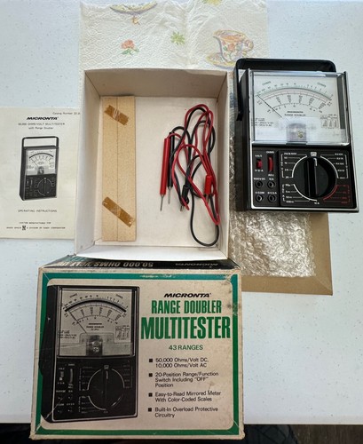 Vtg Micronta 22-204U Range Doubler Analog Electrical Multitester ...