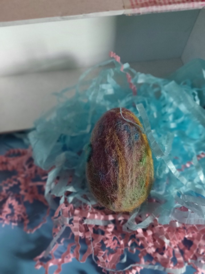 OOAK Needle Felted Wool Easter Egg Handmade Beautiful Gift | eBay