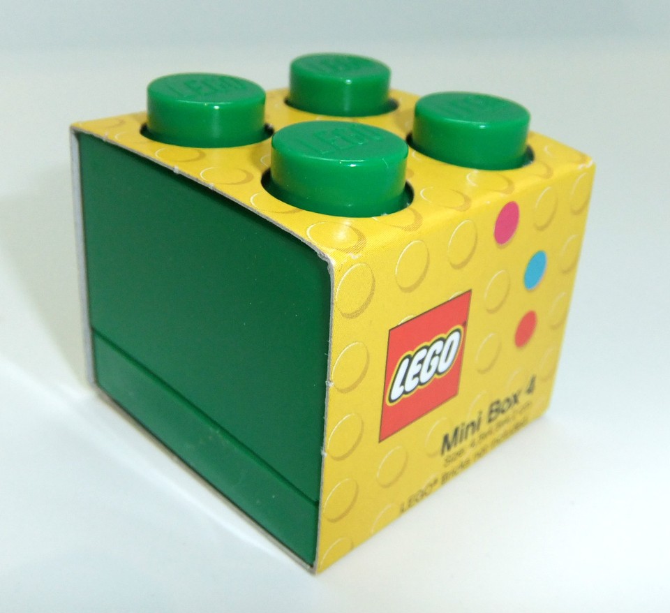 LEGO LUNCH/STORAGE MINI BOX 4 FOR SMALL SNACKS 9 COLOURS CHECK SIZE ...