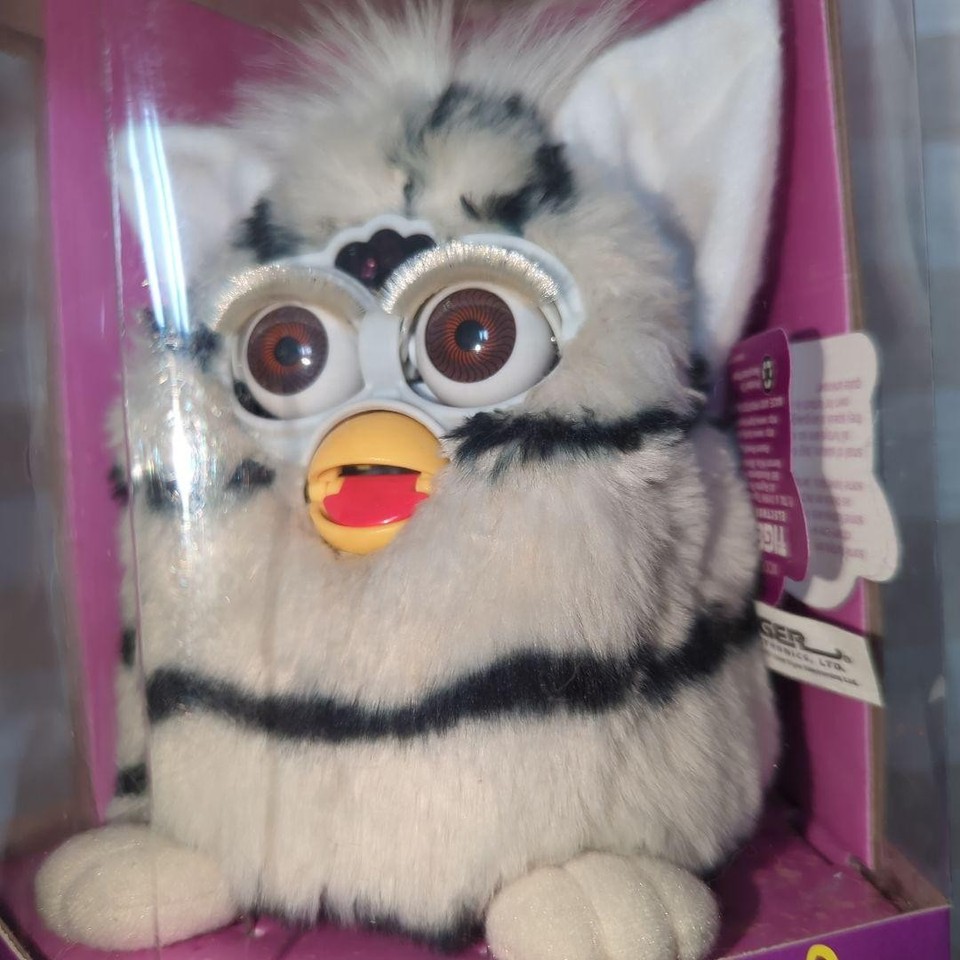 Zebra First Furby Brown Eyes Heisei Retro 1999 Halloween | eBay