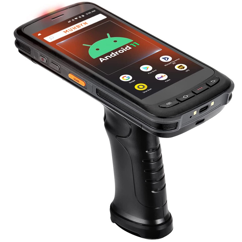 MUNBYN Mobile Computer Zebra Barcode Scanner Android 11.0 4G Wireless ...