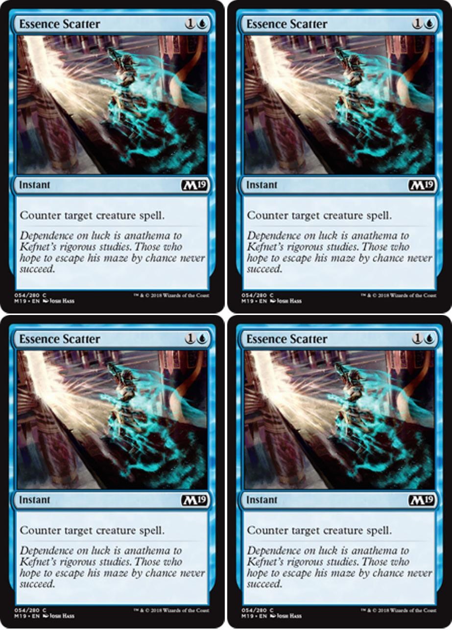 MTG - 4x ESSENCE SCATTER - M19/Core Set 2019 (C) | eBay