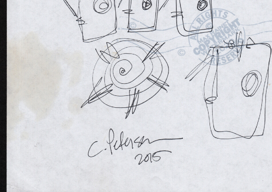 Master Bytes 2015 C Peterson * DRAWING * Whimsical Abstract Ink Pen ...
