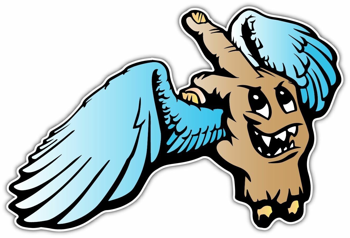 Flying Middle Finger F*** Funny Car Bumper Vinyl Sticker Decal 5"X3.5 ...