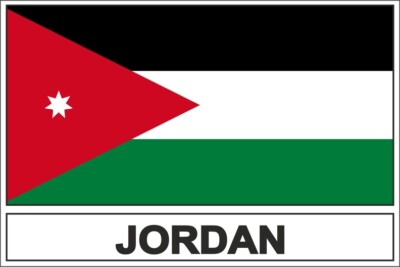 Sticker flag vinyl country JOR jordania | eBay