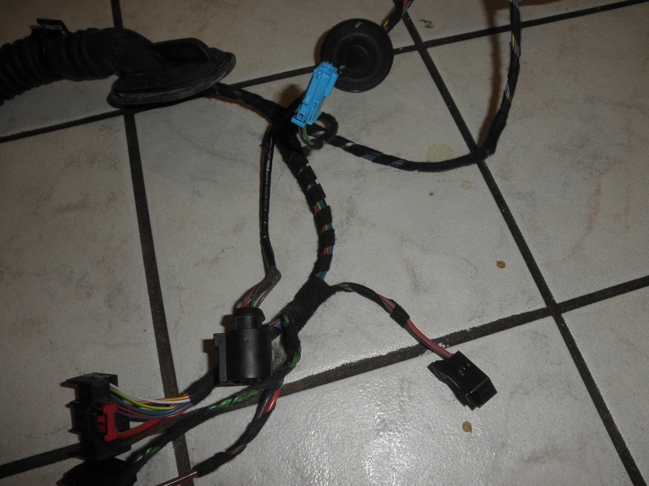 2011-2016 PORSCHE CAYENNE LEFT REAR DOOR WIRING HARNESS OEM USED 958 ...