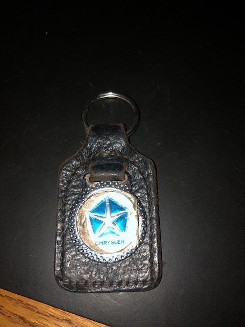 Chrysler Keychain Black Leather Key Chain | eBay