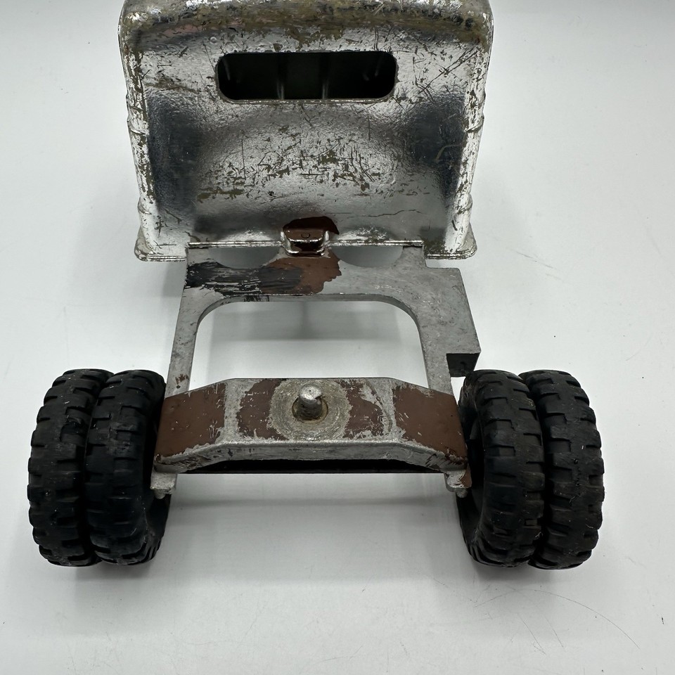 Vintage 50's Structo Toys Die Cast C-3044 Chrome Cab Over Semi Truck ...