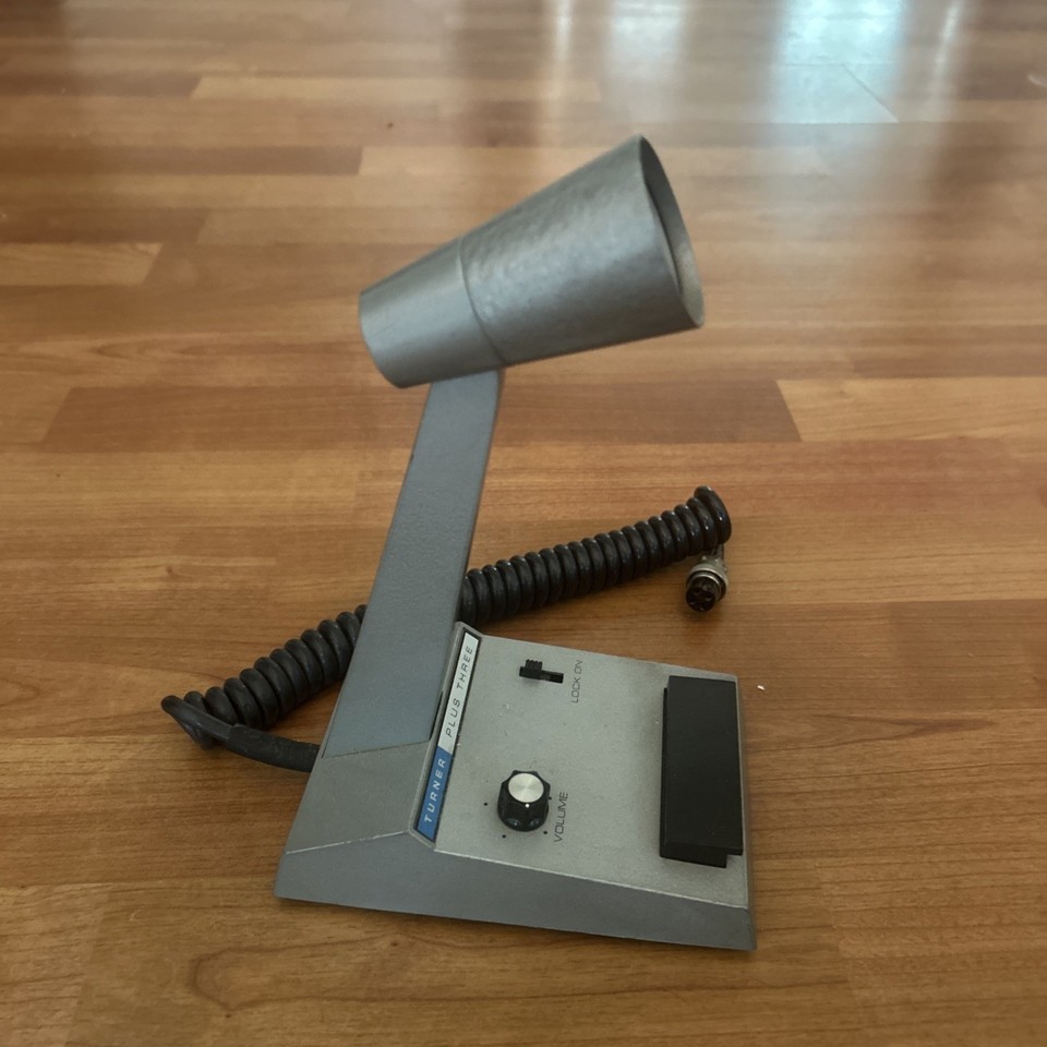 Vintage Turner Plus Three CB Radio Desktop 5 Pin Microphone Untested | eBay