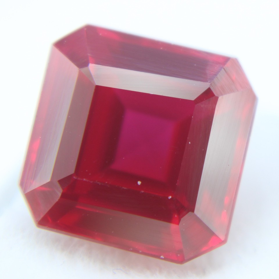 8.30 Ct Certified Natural Ruby Red Eye Clean Emerald Shape Loose ...