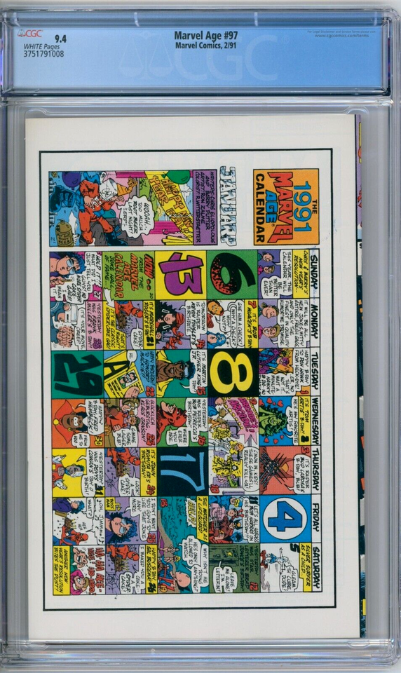 Marvel Age 97 CGC Graded 9.4 NM 1st Darkhawk Marvel Comics | eBay