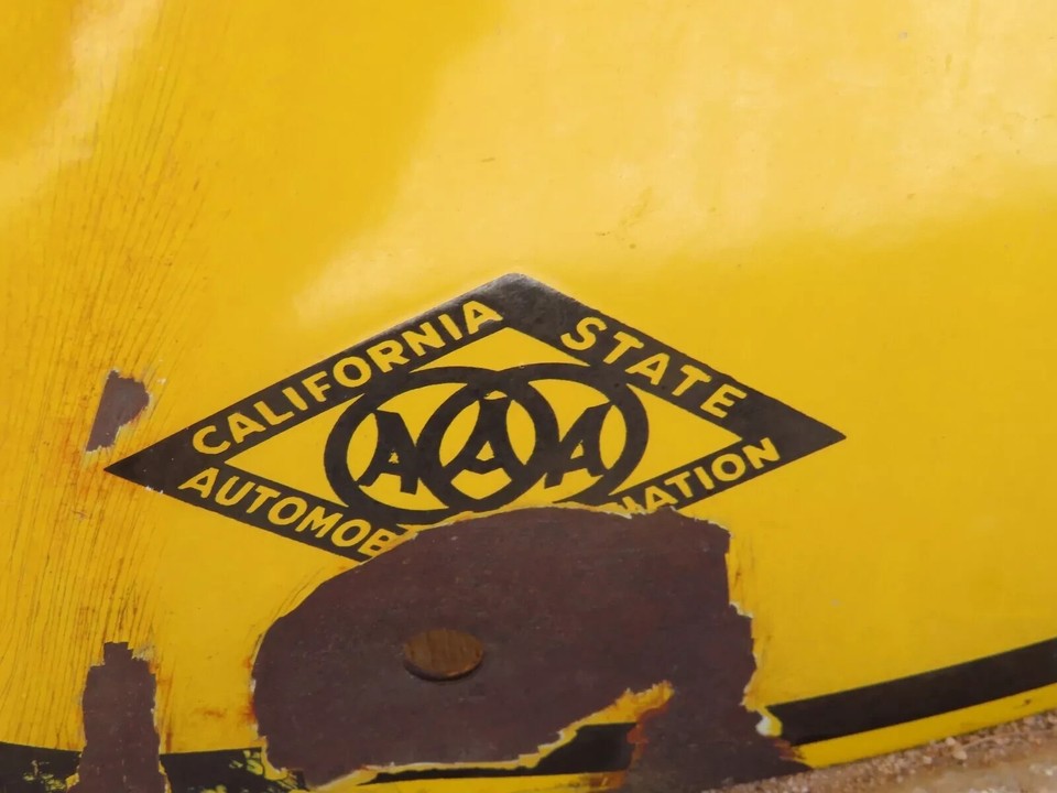 Rare Vintage Original Early AAA Auto Club Logo 24 " RR Railroad ...