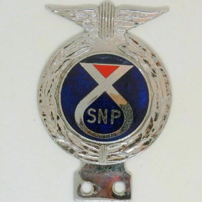 Rare Quality Heavy Enamel Chrome Car Mascot Badge : SNP Scottish ...