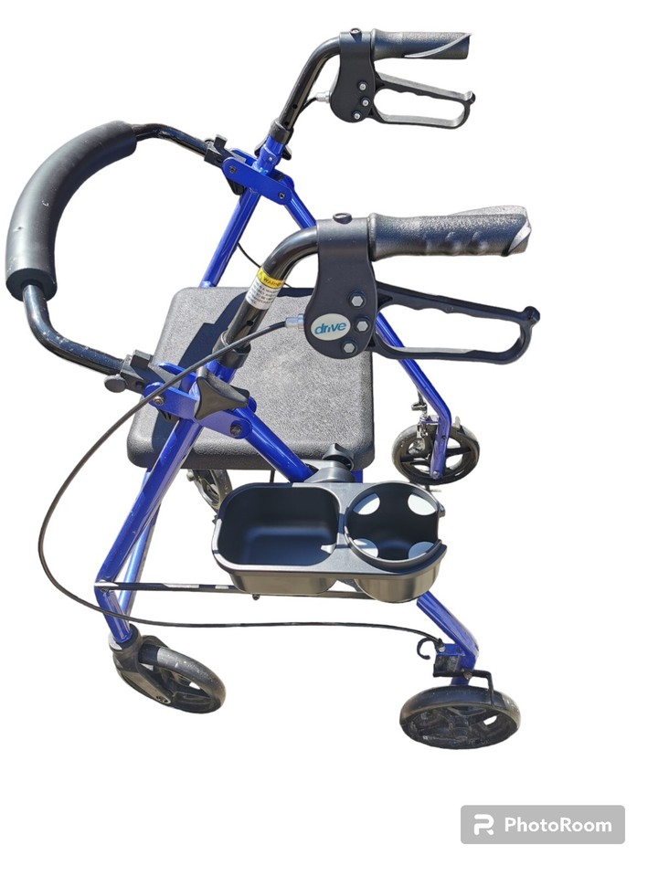 Universal Cup Holder & Tray. Use on Rollator, Walking Frame, Wheelchair ...