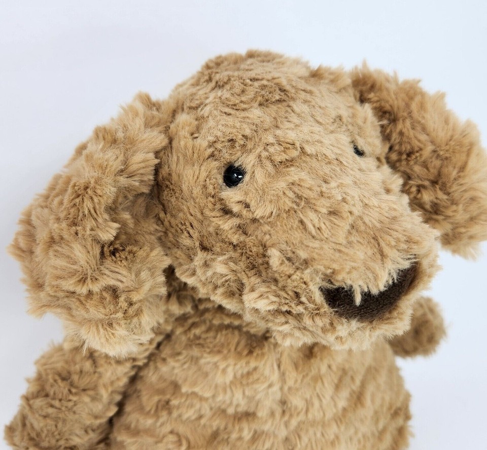 14" JELLYCAT FUDDLE WUDDLE LIGHT BROWN PUPPY DOG LATTE STUFFED ANIMAL ...