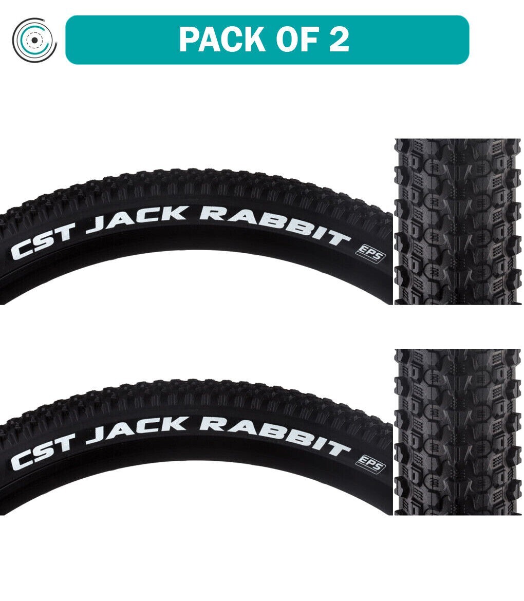 Set of 2 - CST Premium Jack Rabbit 27.5" x 2.1" Folding Tires TPI 60 ...