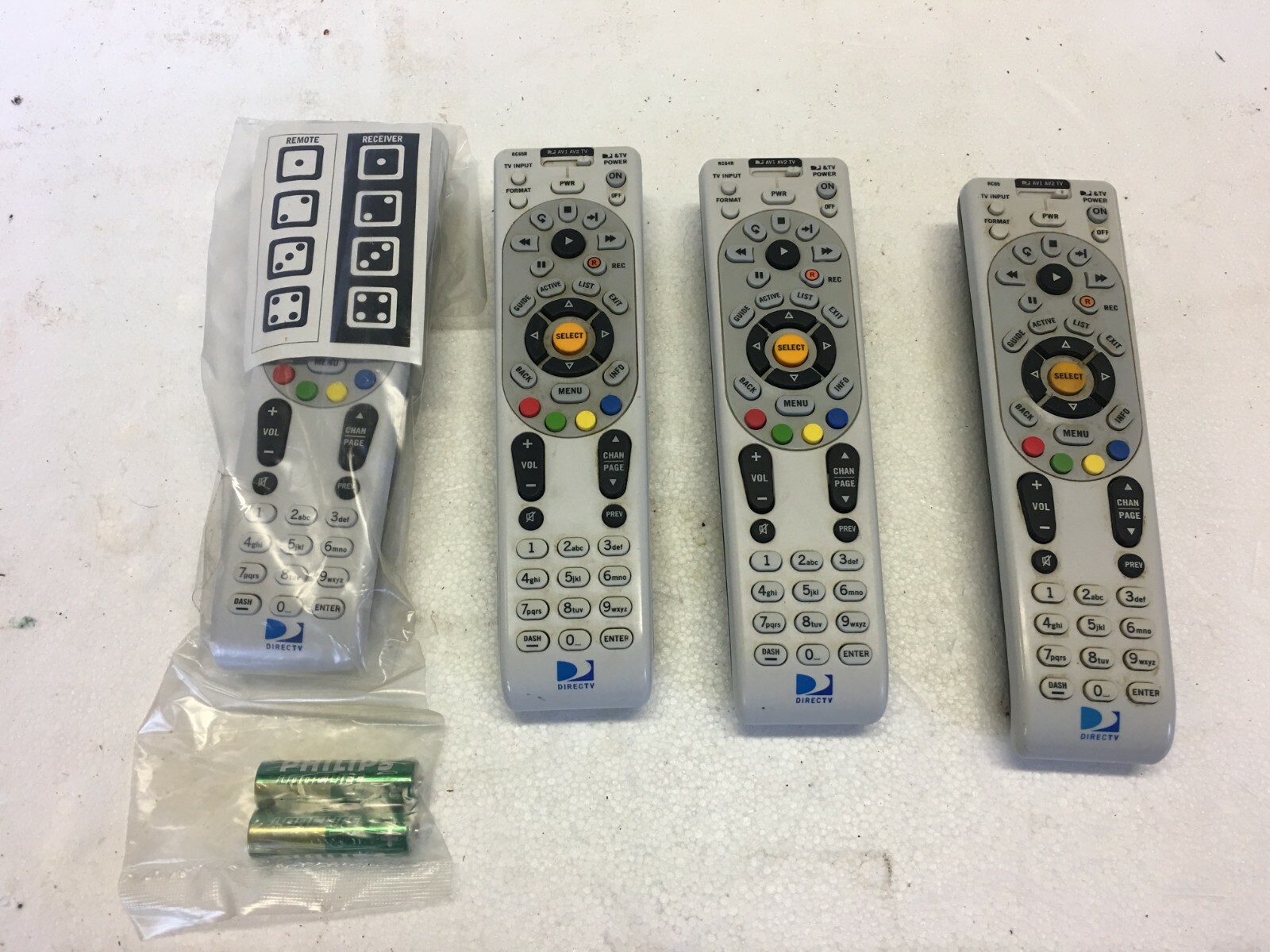 LOT OF 4 DIRECT TV REMOTES MODEL RC65X | eBay