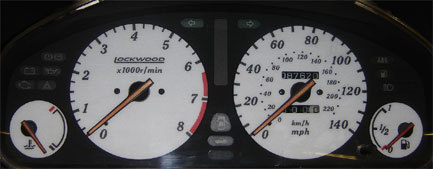 Lockwood Rover 600 140MPH without Key Icon WHITE (ST) Dial Kit 44S2 ...