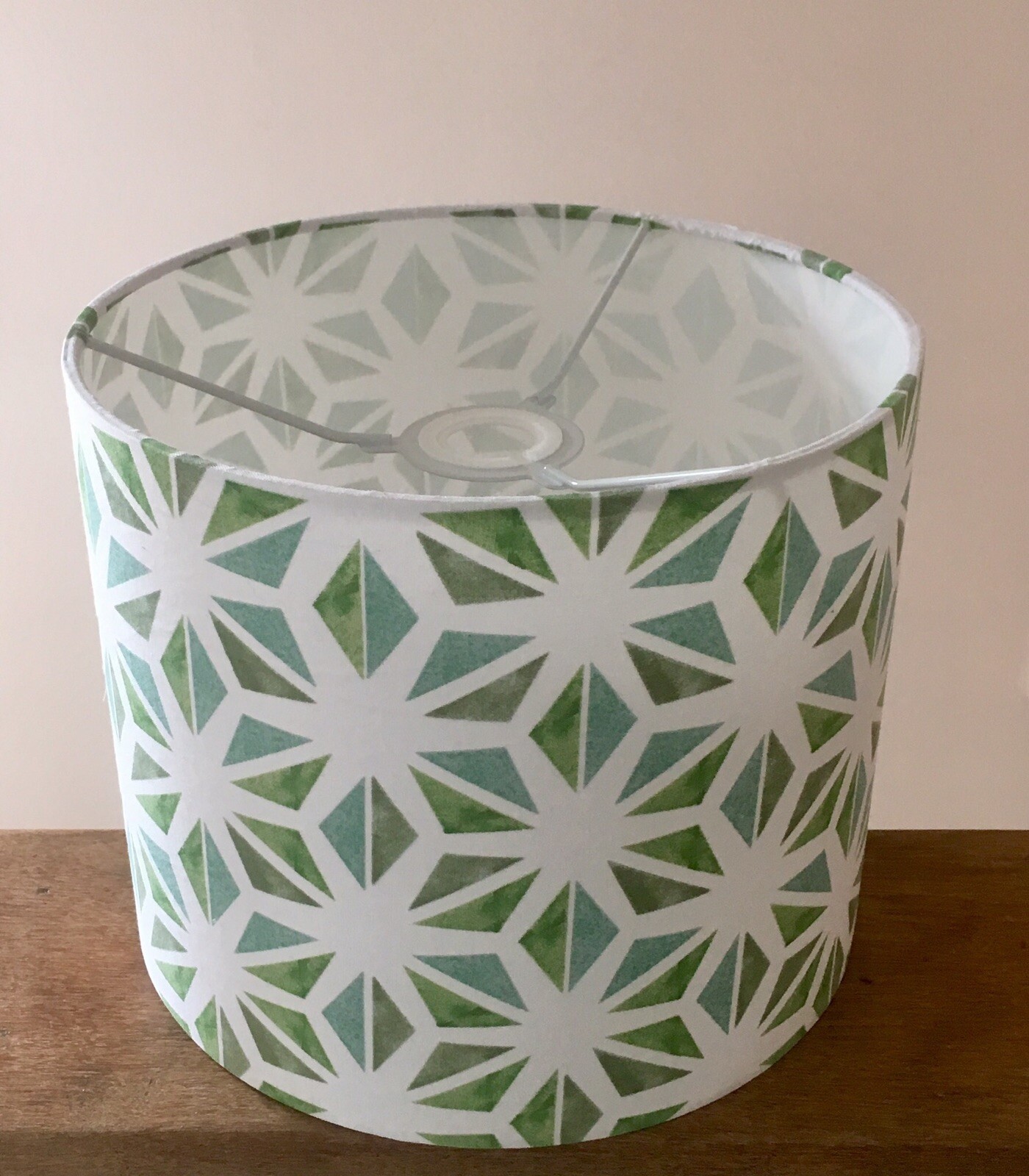 Handmade Lampshade Green Geometric Pattern Ceiling Pendant Table Lamp ...