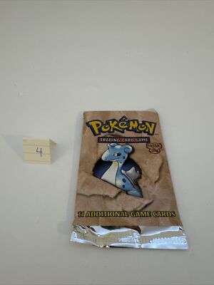 1999 Vintage Pokemon Fossil 11 Card Booster Pack Factory Sealed Lapras New | eBay