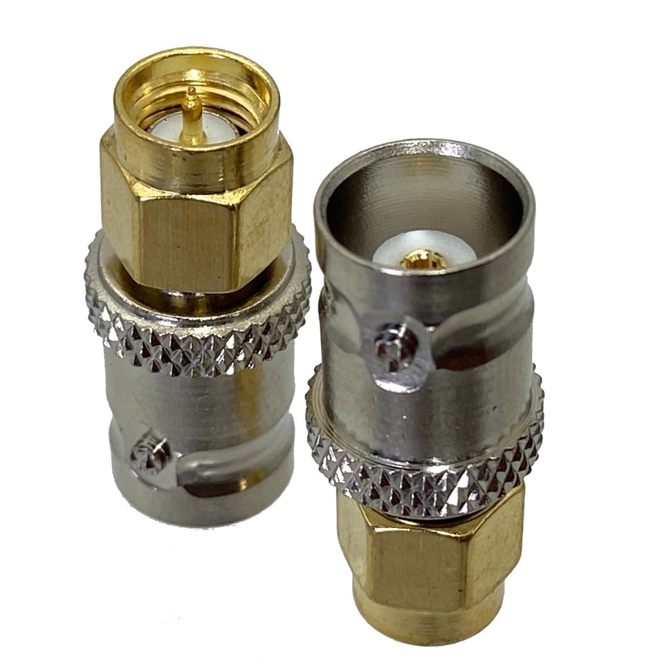 Adapter Connector SMA to BNC Male Plug & Female Jack RF Coaxial ...