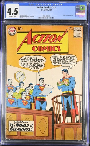 ACTION COMICS #263 CGC 4.5 - DC 1960 - 1st Appearance & Origin of ...