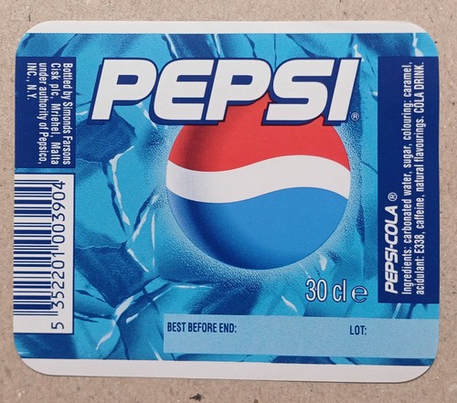 RARE Malta Bottle Label Pepsi Simonds Farsons Cisk 1 | eBay UK