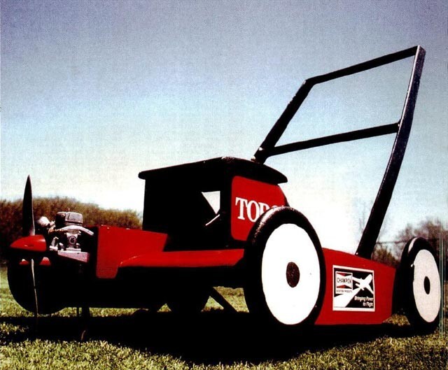 Cloud Clipper Flying Lawnmower RC Model Airplane Printed Plans ...