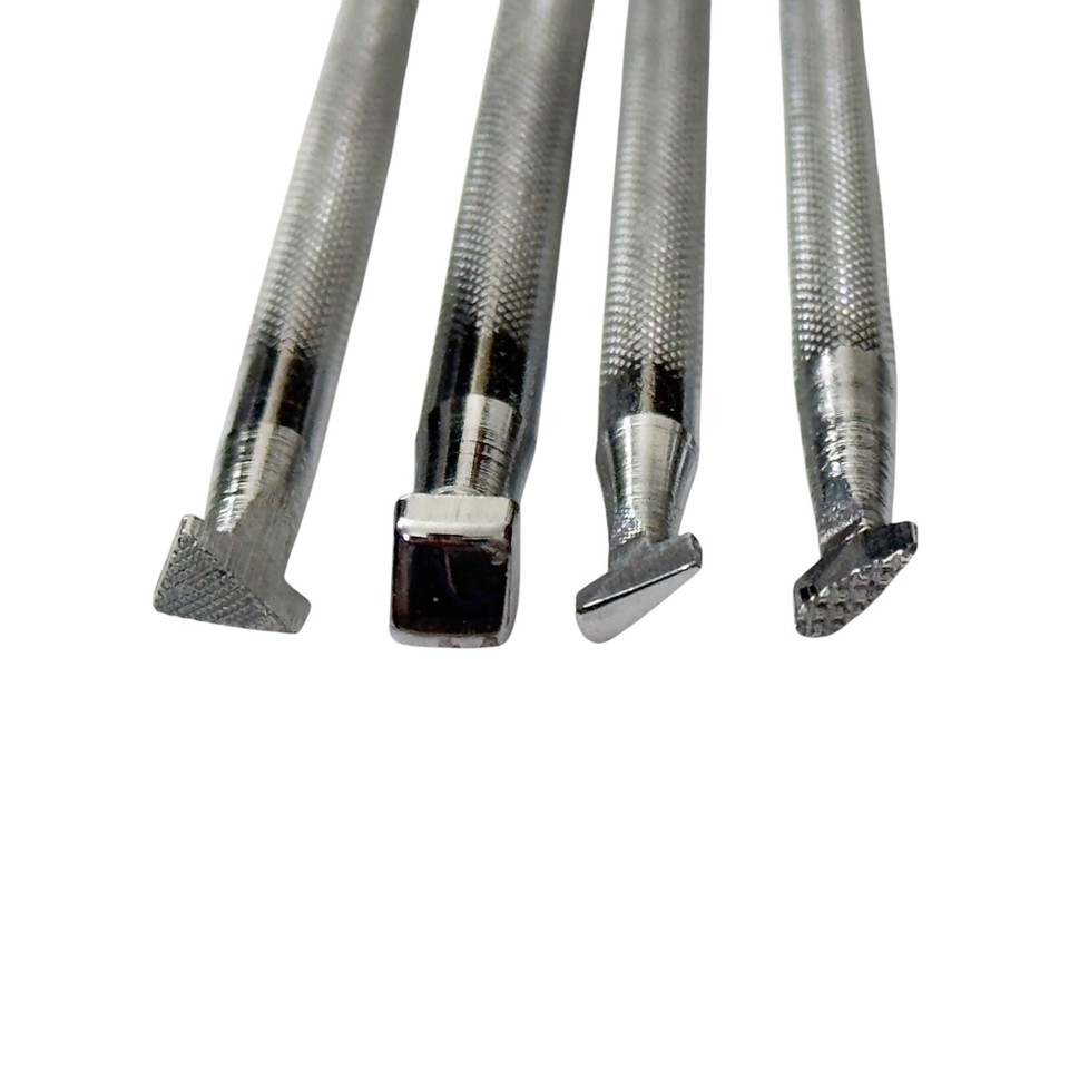 Vintage Craftool Co. Leather Craft Carving Stamp Tools & Swivel Knife ...