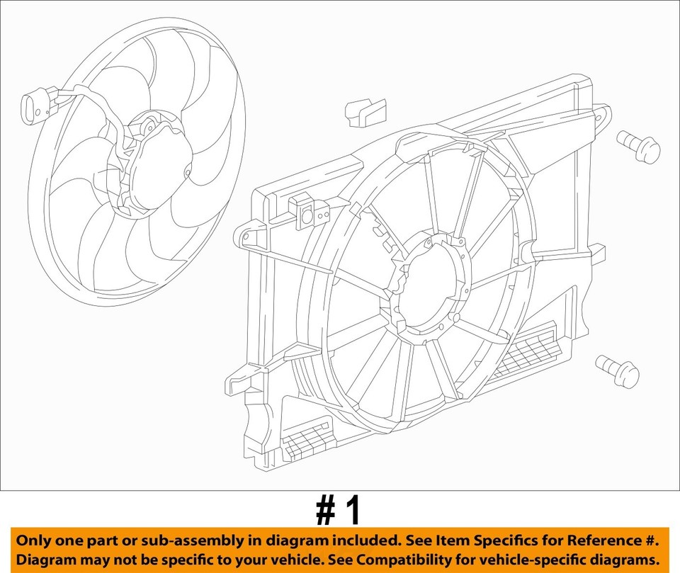 Chevrolet GM OEM 17-18 Cruze 1.4L-L4-Fan Assembly 39013323 | eBay